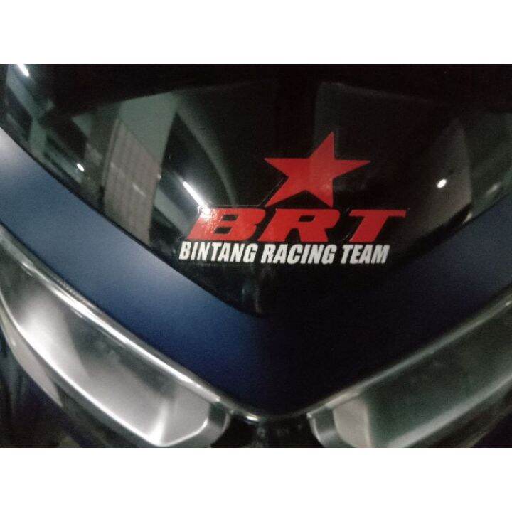 STICKER BRT STIKER BINTANG RACING TEAM CUTTING STIKER BRT STIKER MOTOR ...