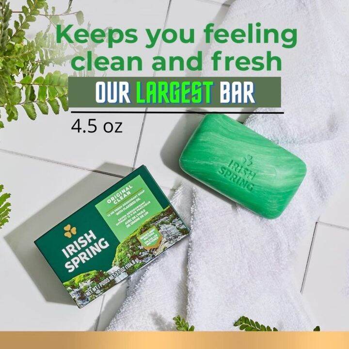 Irish Spring Original Bar Soap 104.8g | Lazada PH