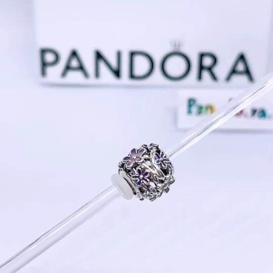 [พร้อมส่ง สินค้าแท้ 💯] Pandora Openwork Purple Daisy Charm | Lazada.co.th