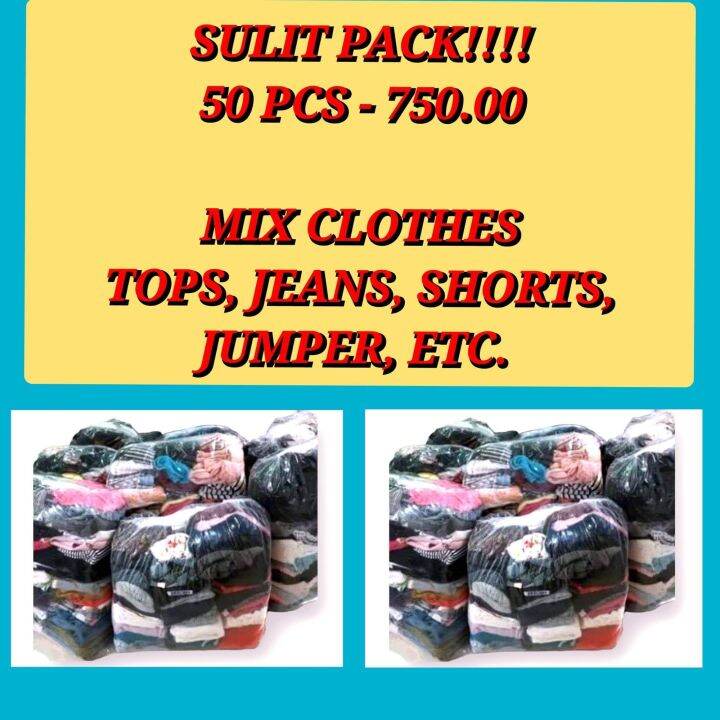 50 PCS SULIT PACK - NO DAMAGES PRELOVED UKAY UKAY | Lazada PH