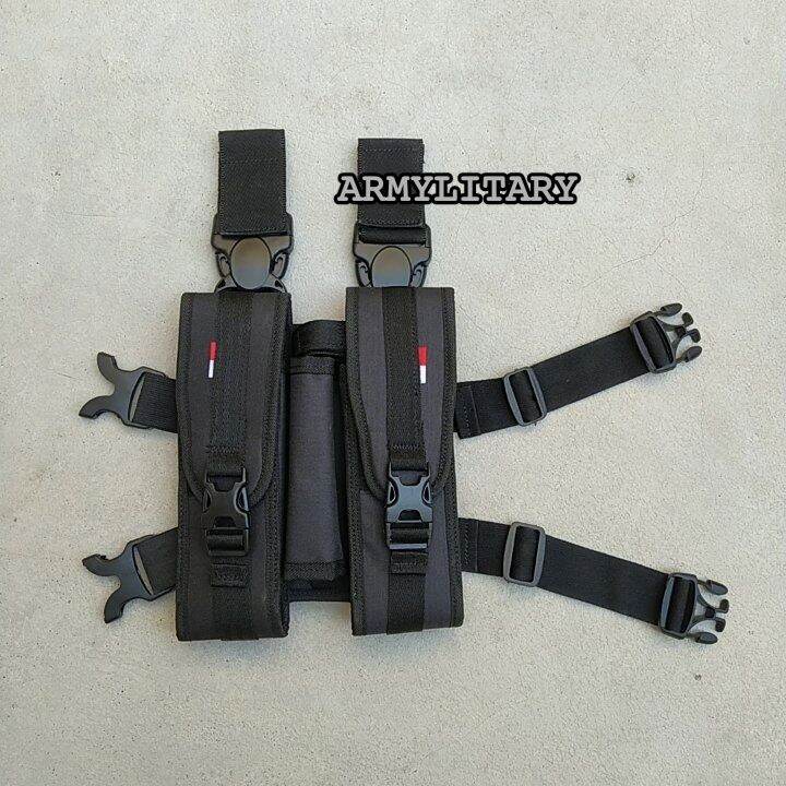 TAS MAGAZINE MODEL DOBEL PAHA MERAH PUTIH | Lazada Indonesia