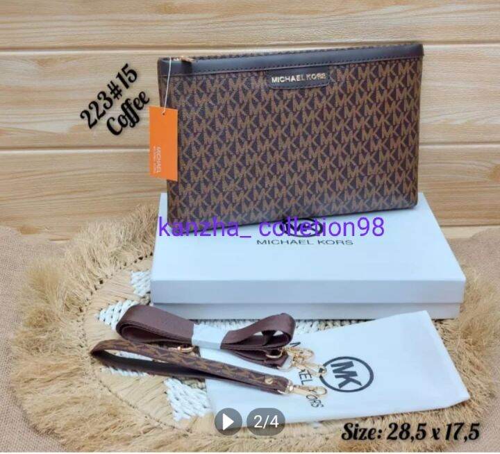 Tas clutch bag wanita Mk / Tas Tangan / Tas bahu / Bahan Tebal Dapat 2 ...