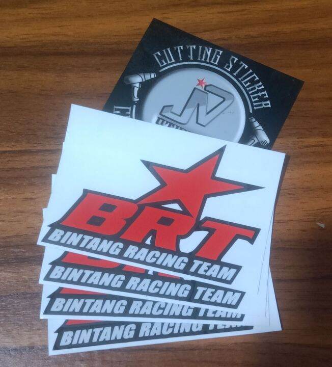 sticker BRT bintang racing team cutting buat motor | Lazada Indonesia