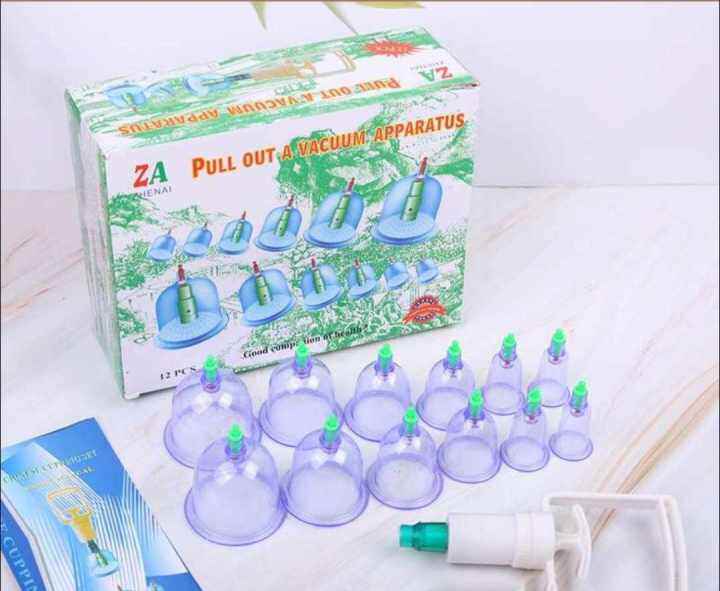 ZA pull out a vacuum apparatus 12pcs in a packet真空拔罐器 12个Vacuum Cupping ...
