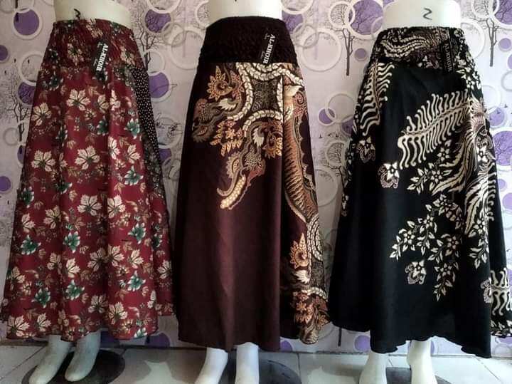 ROK PAYUNG DEWASA MOTIF BATIK DENGAN PINGGANG FULL KARET DI JAMIN YANG ...