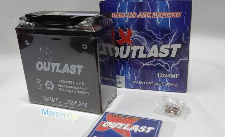 BATTERY OUTLAST 5L for Motorcycle 12N5MF | Lazada PH