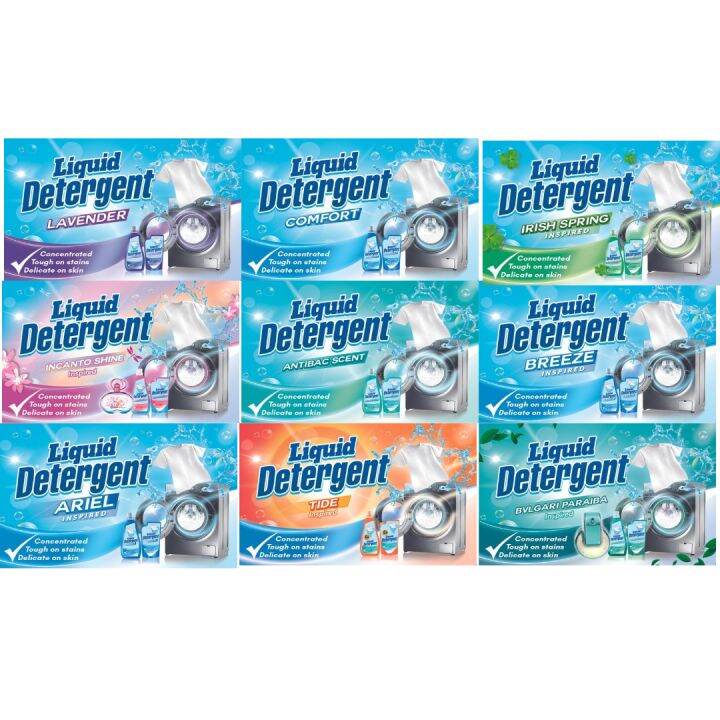 Sticker Label for DIY Liquid Detergent product printing service per A4 ...
