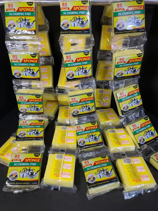 Brite Shine Sponge*Scouring Pad Available For 1pack x12pcs | Lazada PH