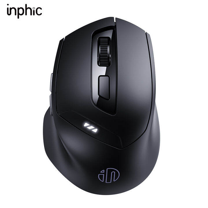 INPHIC DR01 Bluetooth Mouse Rechargeable 2.4G Wireless Mouse Silent Tri-mode (Bluetooth 5.0/4.0 ...