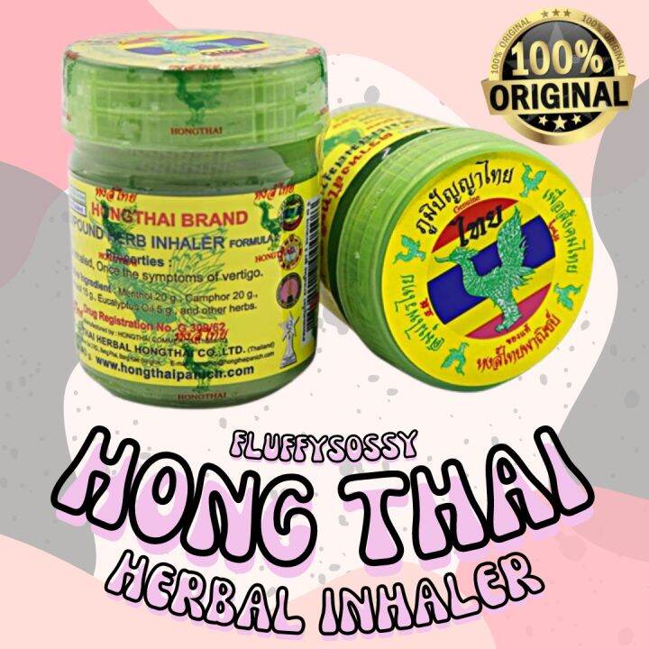 ORIGINAL HONG THAI HERBAL INHALER MADE IN THAILAND | Lazada PH