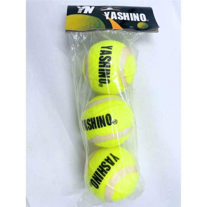 YASHINO VRK ลูกเทนนิส เทนนิสบอล Tennis ball สีเขียว บรรจุ 3 ลูก ของเเท้ ...