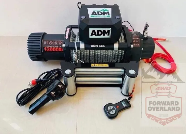 [Made in THAILAND]: Electric Winch 12V ADM Winch 12000 LBS (5.4 Tons ...