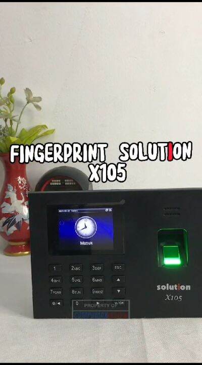 Mesin Absensi Fingerprint LAN - Solution X105 / X-105 / X 105 Sidik Jari | Lazada Indonesia