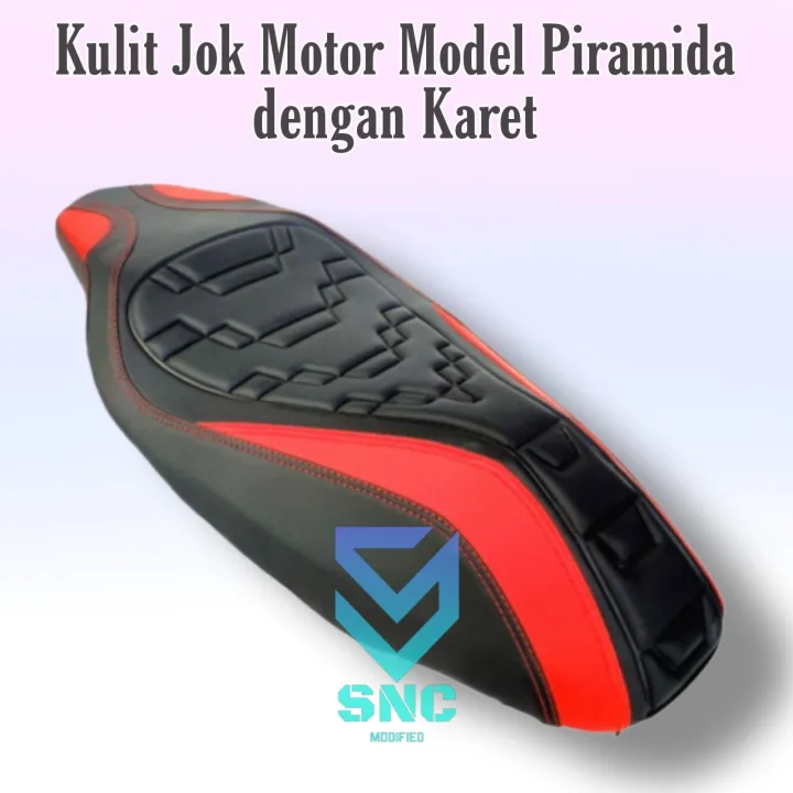 Kulit Jok Motor Model Piramida Terbaru dengan Karet Tanpa Staples for ...