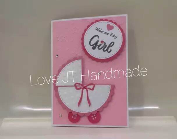 A6 Size Handmade Card Greeting Card Wishes Card Welcome New Born Baby ...