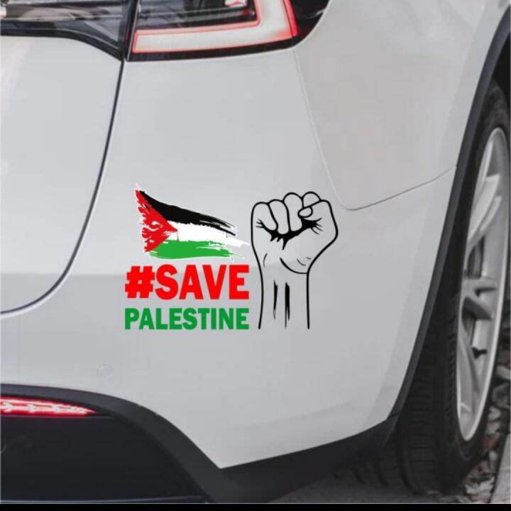 STICKER SAVE PALESTINE BUMPER MOBIL STIKER CUTTING AKSESORIS SAVE GAZA ...