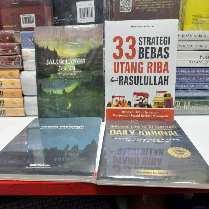 Paket 4 buku jalur langit journal, 33 strategi bebas utang riba dari ...