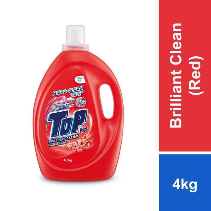 Top Liquid Detergent Brilliant Clean (Red) 4KG | Lazada