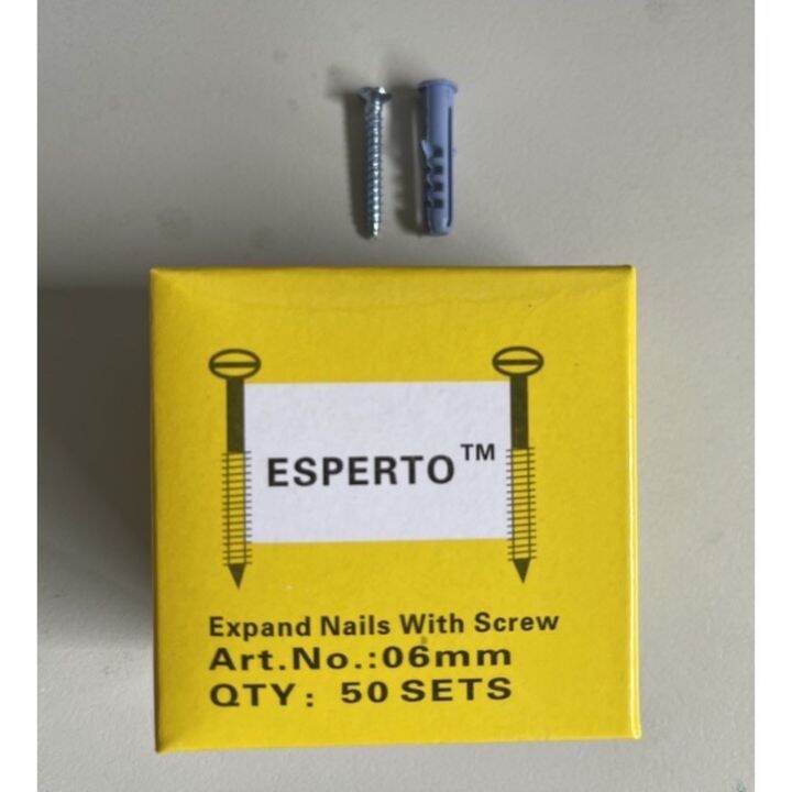 Expand nails with screw tox 50set per box 5mm 6mm 8mm 10mm 12mm | Lazada PH