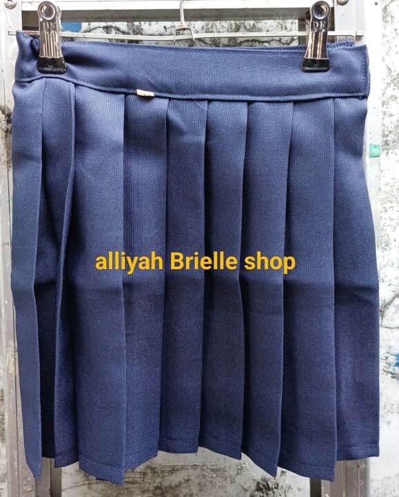 School uniform palda navy blue (round,pleats)katrina | Lazada PH