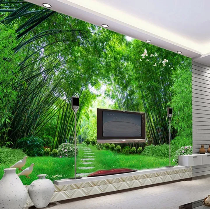 Printing wallpaper bambu custom - Terlaris wallpaper dinding bambu 3D ...