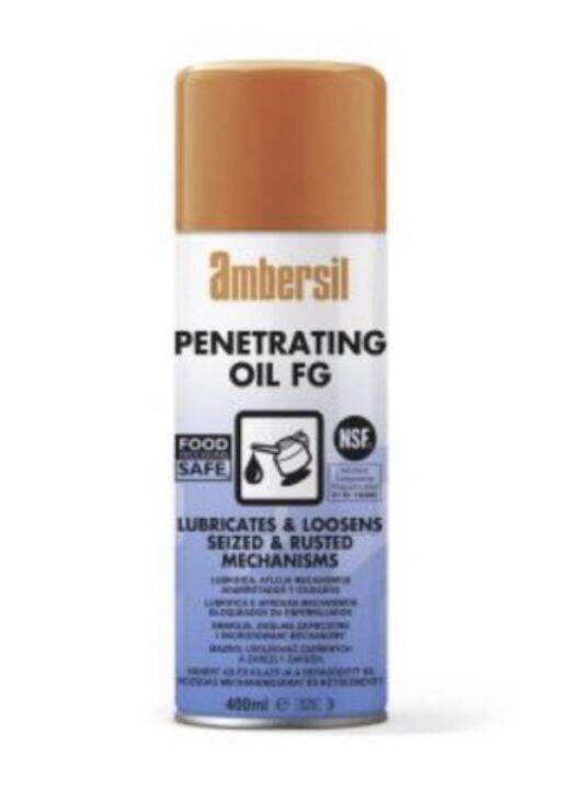 AMBERSIL PENETRATING OIL FG NSF H1 REGISTERED SEIZED FASTENER LUBRICANT 400ML-MADE IN UK | Lazada