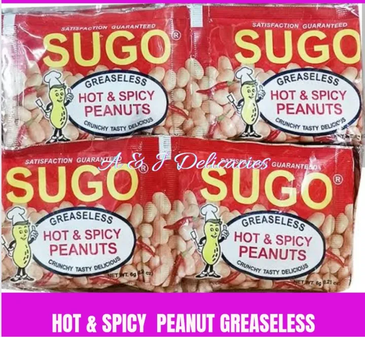 Sugo Salted peanut and Hot Spicy Peanuts Greaseless (20pcs Per Pack ...