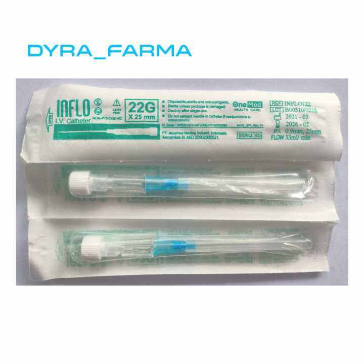 Jarum Infus iv Catheter 22g x 25mm Onemed | Lazada Indonesia