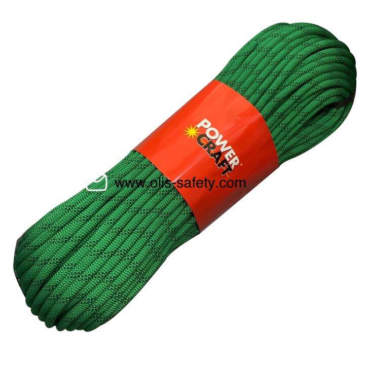 Powercraft Kernmantle/Static Rope 100Mx10.5mm PCSR 105100 Green w ...