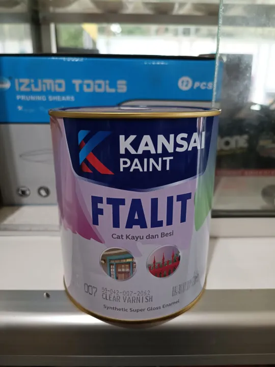 ftalit pernis kayu clear 007 1 liter | Lazada Indonesia