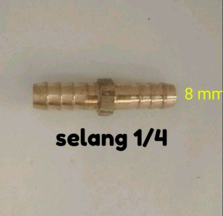 Nepel sambungan selang lurus diameter 8 mm untuk selang 1/4 | Lazada ...