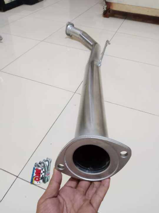 frontpipe kijang inova 2kd dan fortuner non vnt // exhaust part racing ...