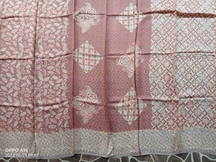 Kain batik viscose semi sutra motif 3D 3Dimensi soft pastel kain batik ...