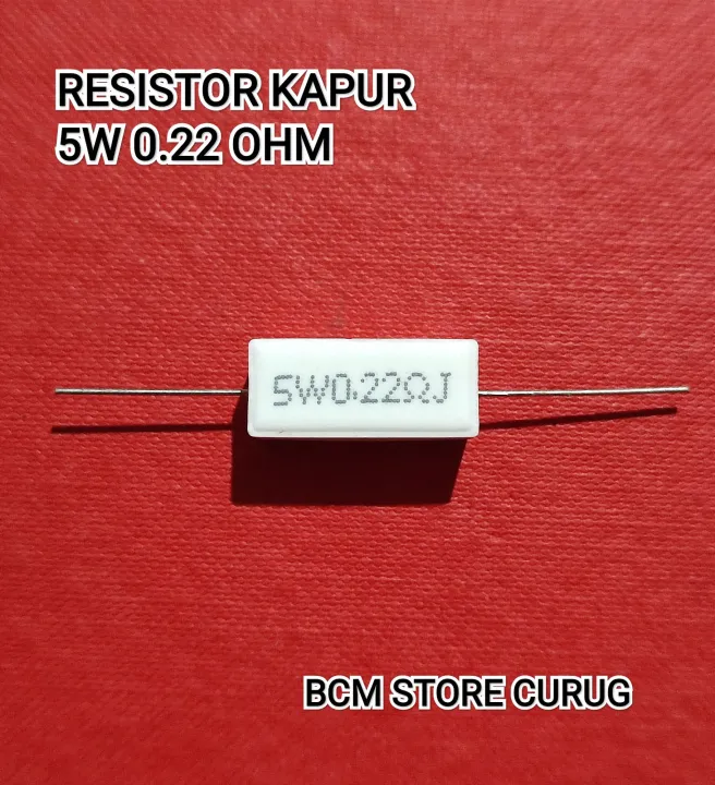 RESISTOR KAPUR 5W 0.22 OHM ROHS | Lazada Indonesia