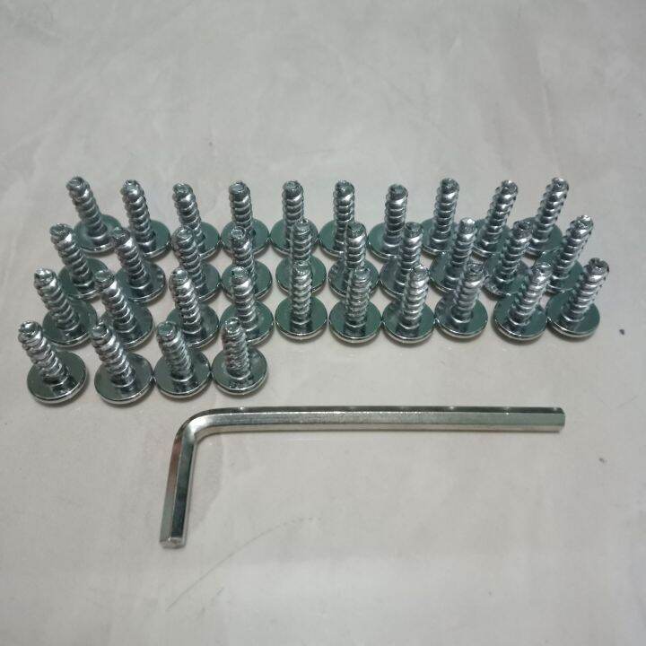 Baut body motor Yamaha ulir kasar chrome pakai kunci L 4 1 pak 34 pcs+1 ...