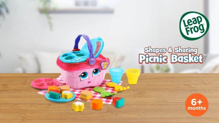 Leap Frog Shapes & Sharing Picnic Basket Pink (6 Months+) | Lazada