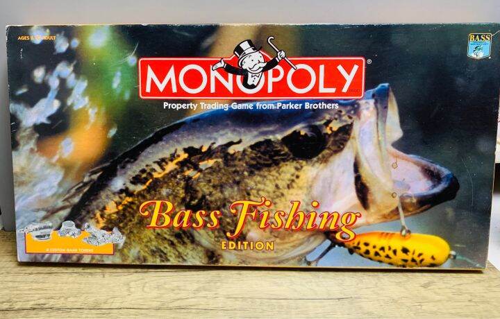 MONOPOLY BASS FISHING : BOARDGAME /Property Trading Game by Parker ...