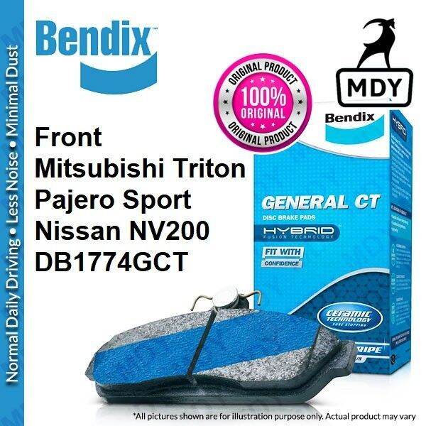 Bendix GCT DB1774 Front Mitsubishi Triton/ Pajero Sport/ NV200 Disc ...