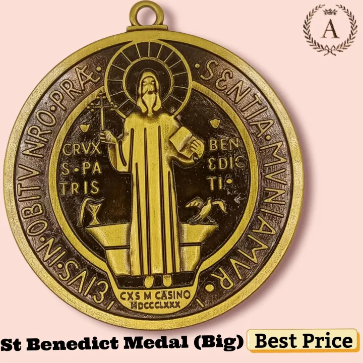 Religious St Benedict Medal (Big) with free Pouch | Lazada PH