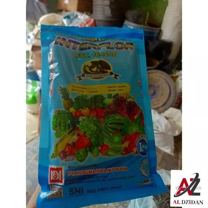 PUPUK .NPK iNTERFLOR. 16-16-16. KEMASAN 1 KG | Lazada Indonesia