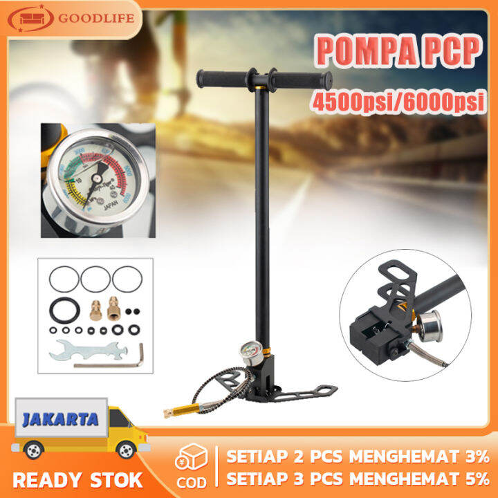 (DIKIRIM DARI JAKARTA) POMPA PCP BARRACUDA 4 STAGE STAINLES STEEL MANOMETER 6000 PSI/POMPA PCP ...