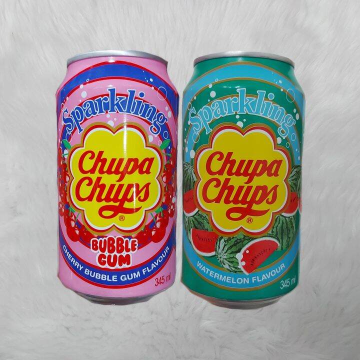 Chupa Chups Bubble Gum/Watermelon Sparkling Soda 345ml | Lazada PH