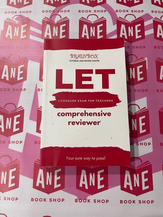 AUTHENTIC LET Comprehensive Reviewer by Brainbox Tutorial and Review Center | Lazada PH