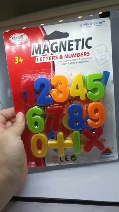 พร้อมส่ง !!FIRST CLASSROOM Magnetic Letters & Numbers แถมฟรี Letter and ...
