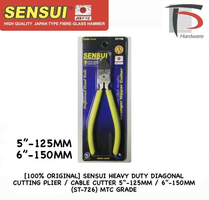 [100% ORIGINAL]SENSUI HEAVY DUTY DIAGONAL CUTTING PLIER / CABLE CUTTER ...