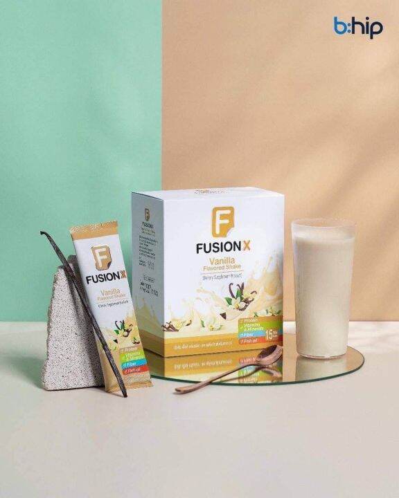 bHIP 🥛 Fusion X ฟิวชั่นเอ็กซ์ 🥛 แค่ 140 Cal (15 ซอง) มีรสชาติ วนิลา ...