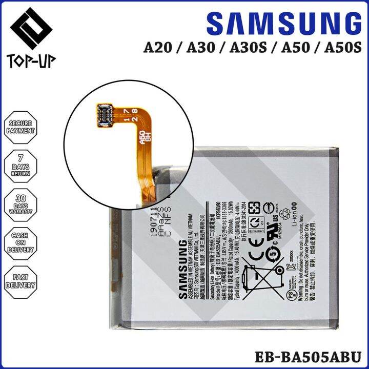 Samsung Galaxy A50 A30 A20 A30S Original Battery EB-BA505ABU High ...