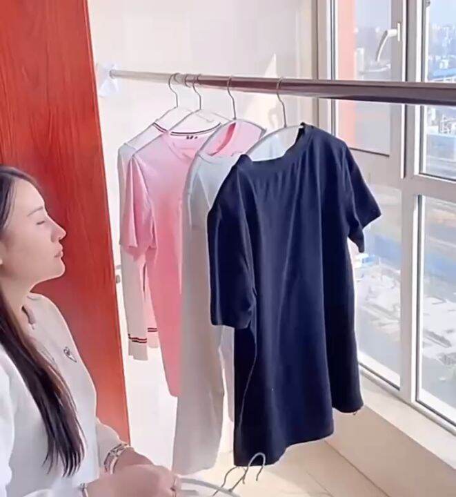 Telescopic rod stainless steel telescopic rods wardrobe organizer ...