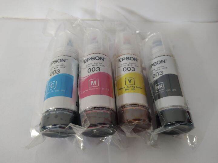 003 cmyk set ink for epson L1116 L3116 L3156 printer sealed orig ...