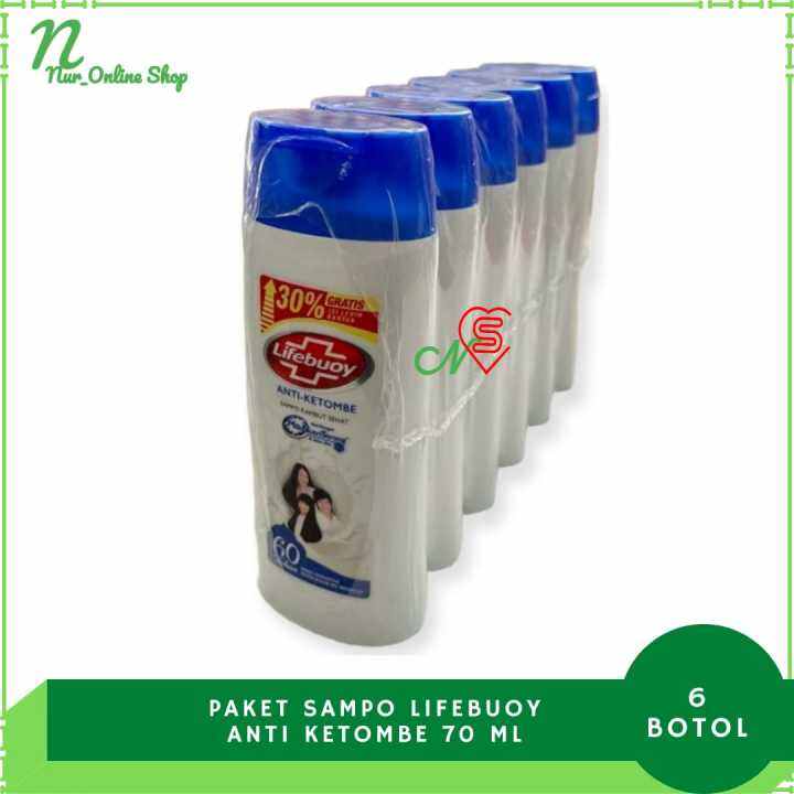 PAKET LIFEBUOY SHAMPOO SAMPO BOTOL 6 / 3 / 2 7O ML ANTI KETOMBE ANTI ...